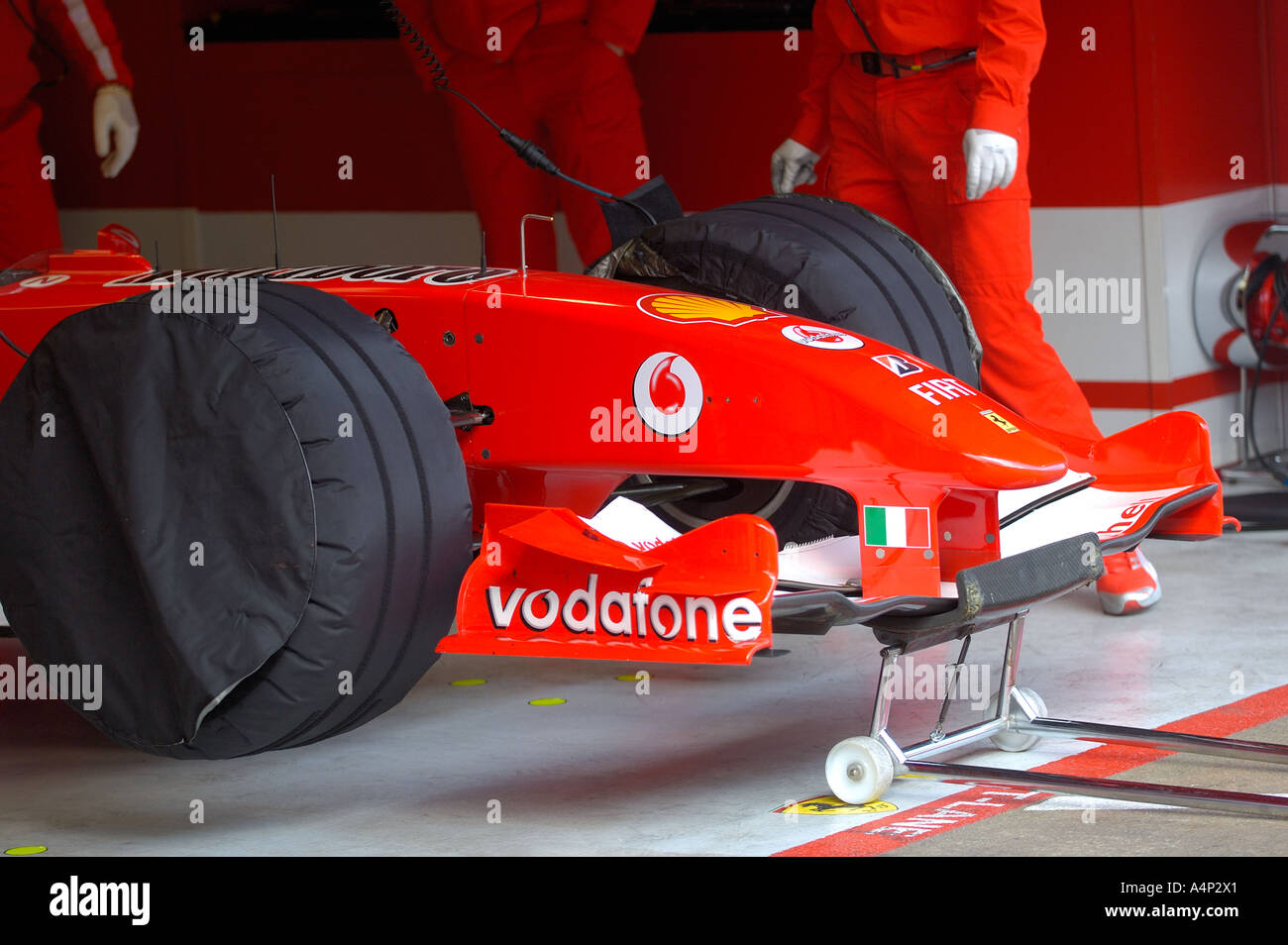 Ferrari in Garage Stock Photo - Alamy