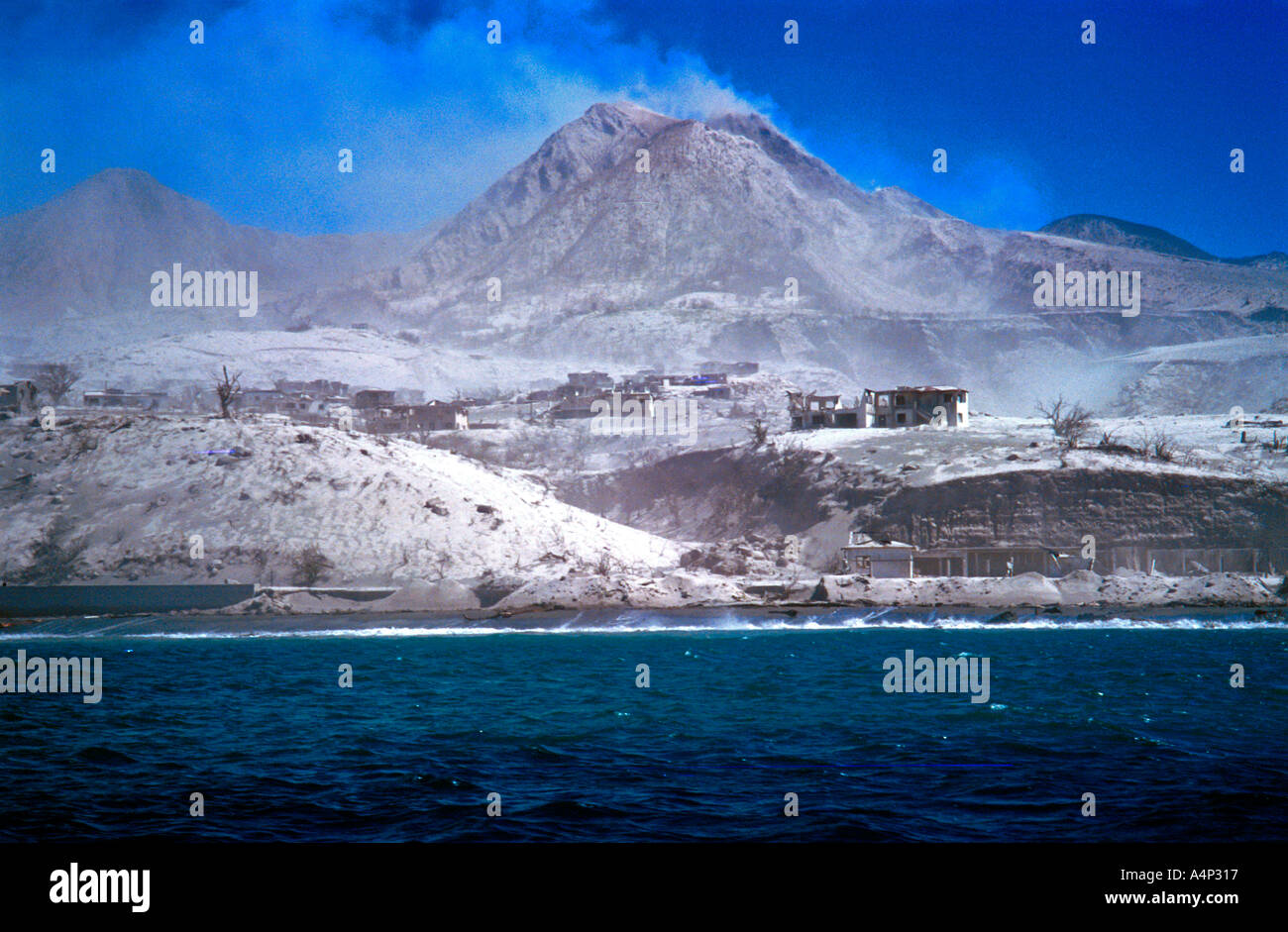 Soufriere Hills volcano eruptions starting in 1995 destroyed Plymouth ...