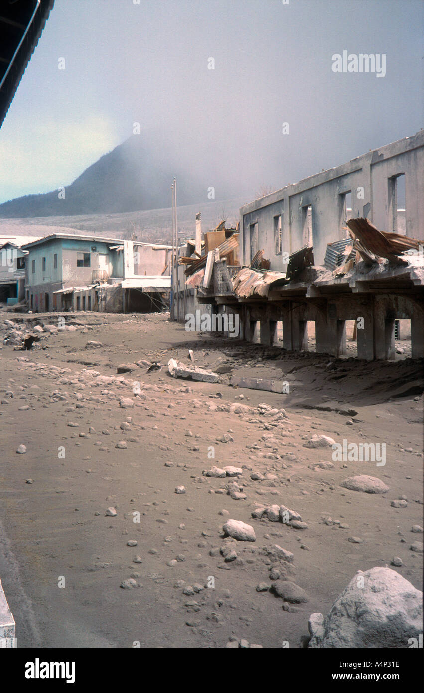 Plymouth abandoned capital of Montserrat after Soufriere Hills volcano ...