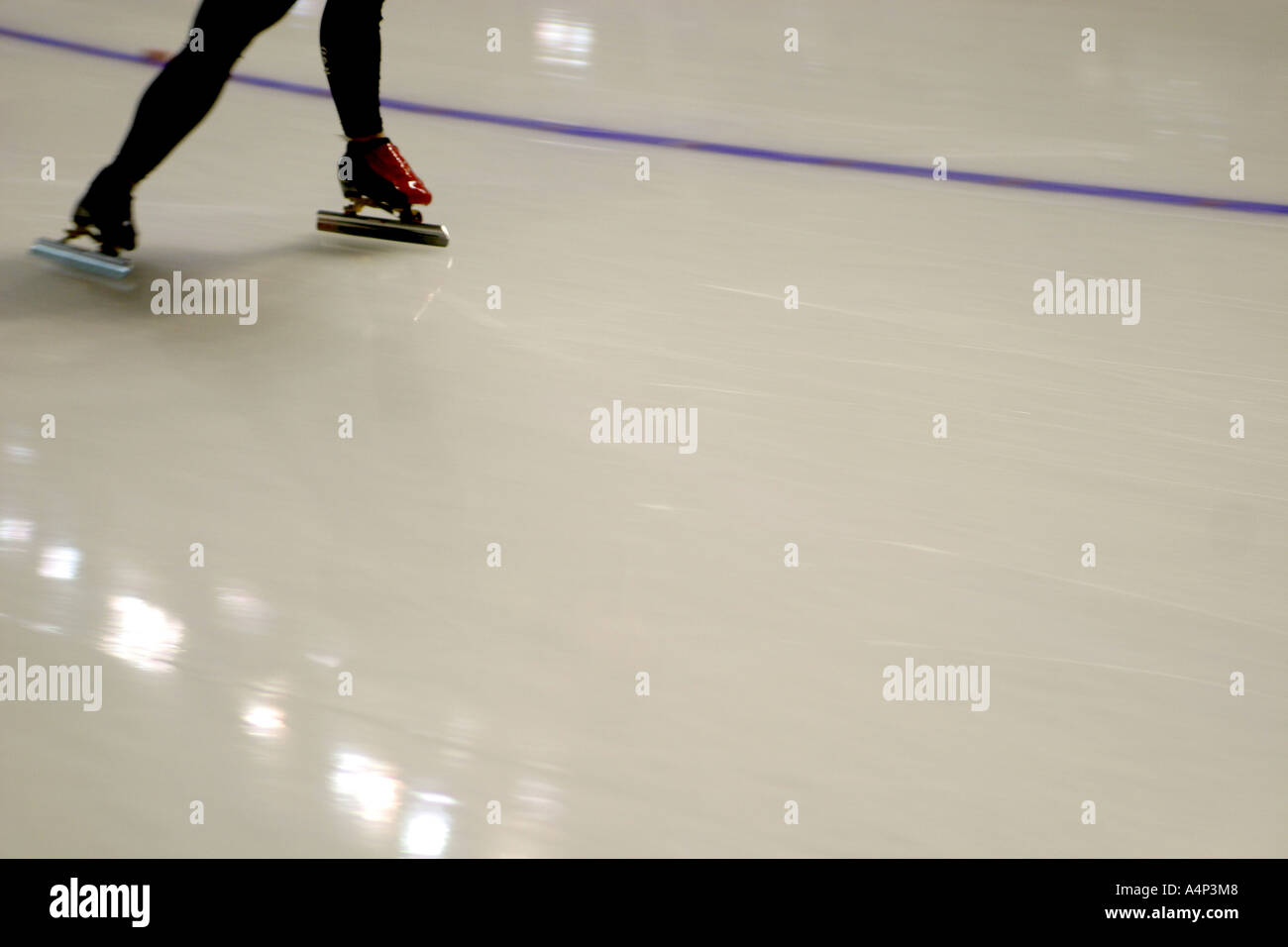 Long track speed skating Stock Photo - Alamy