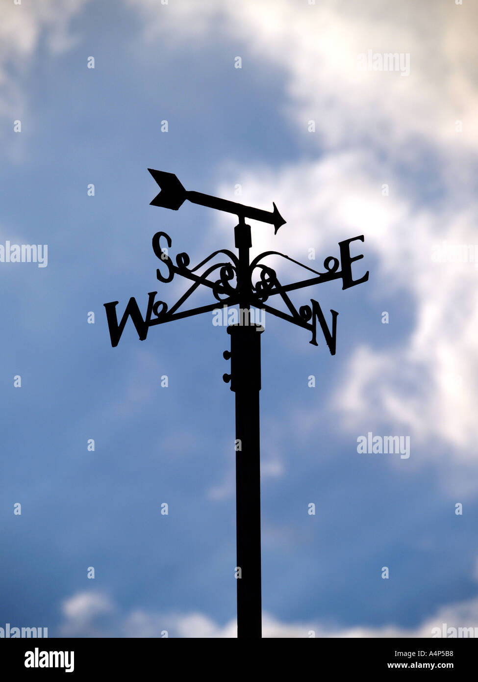 Weather Wind Vane Arrow Points High Resolution Stock Photography and ...