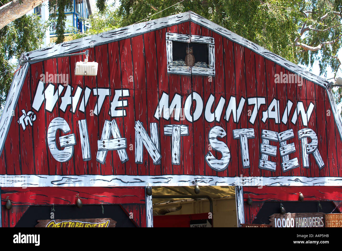 giant steer sign Stock Photo - Alamy