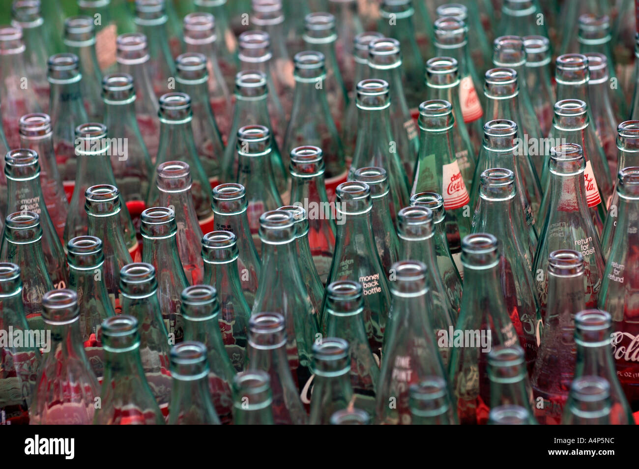 empty coke bottles Stock Photo - Alamy