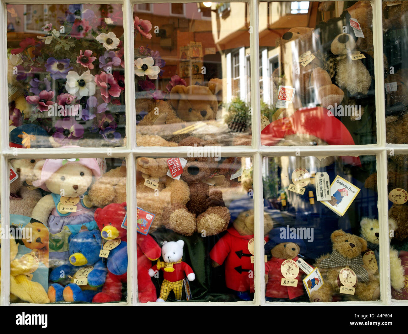 Teddy bear in shop window hi-res stock photography and images - Alamy