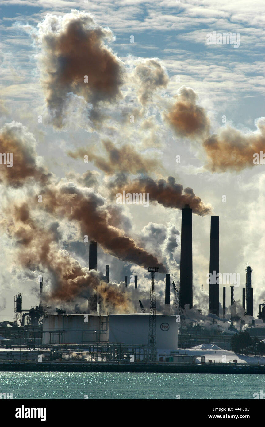 Serious air pollution from the chemical valley in sarnia ontario canada ...