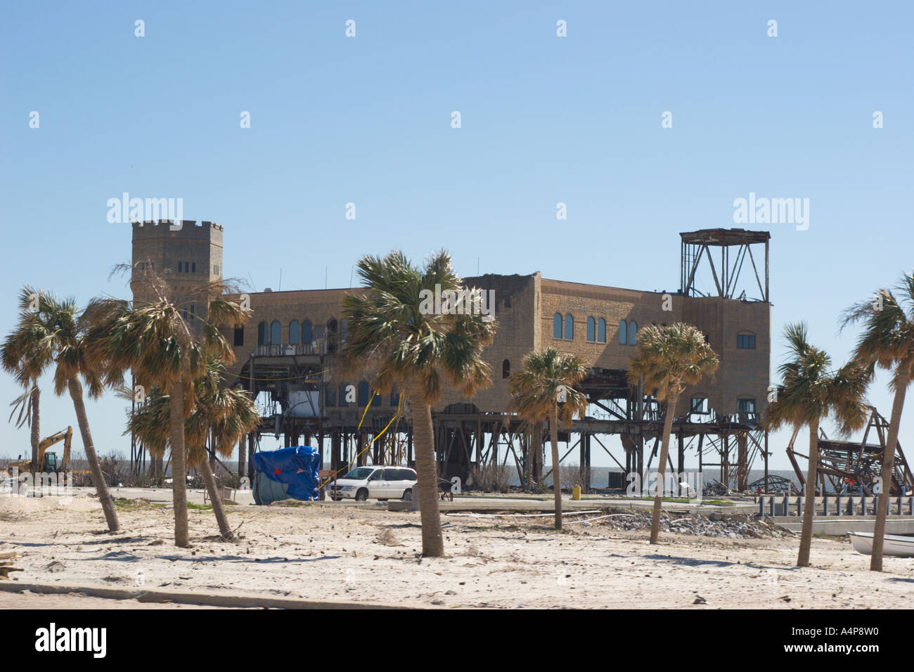 Treasure Bay Casino is gutted and beached by Hurricane Katrina in ...