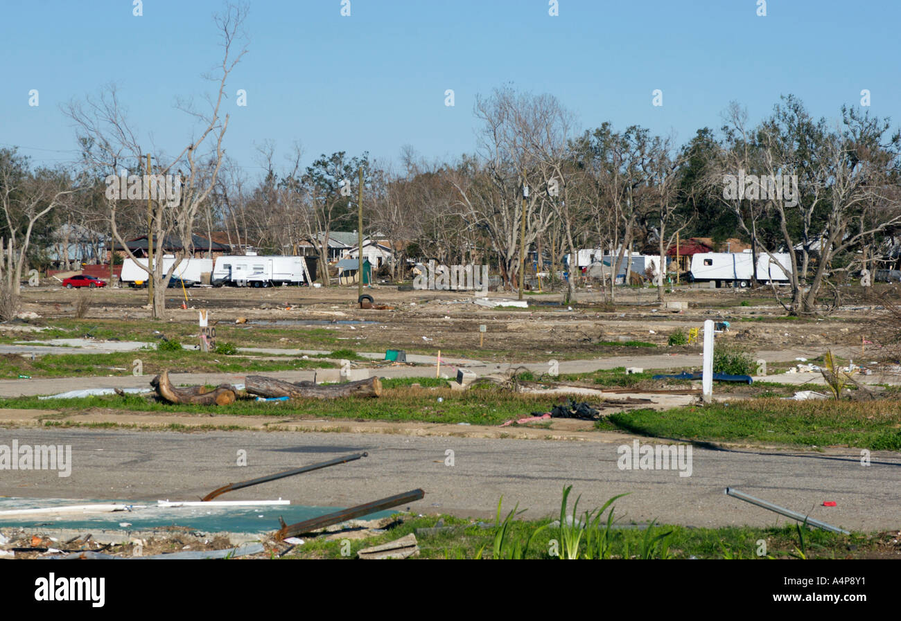 House trailers, travel trailers and FEMA trailers continue to house ...