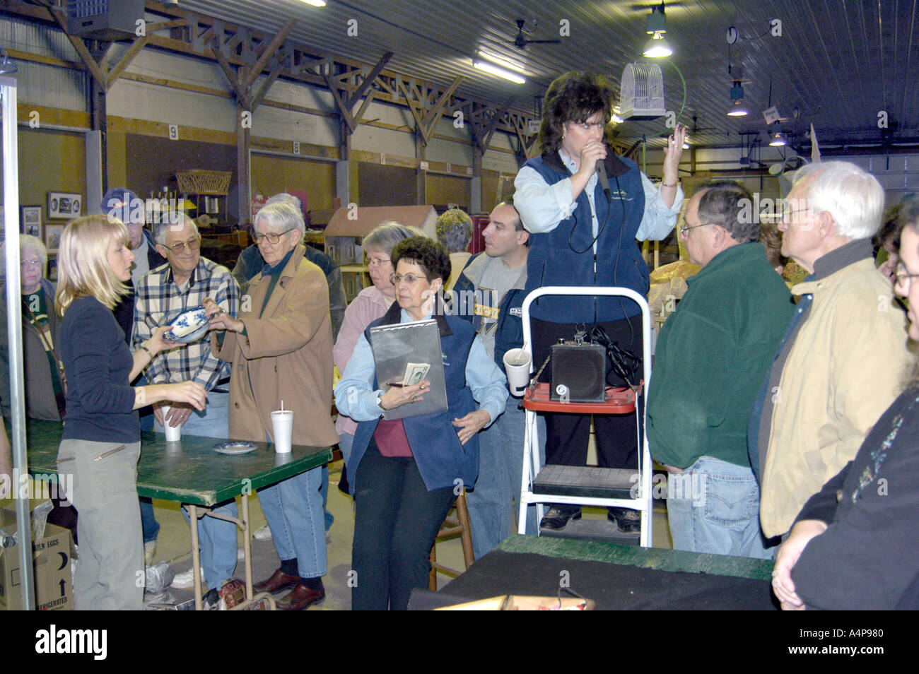 Amish flea market and auction Shipshewana Indiana Stock Photo - Alamy