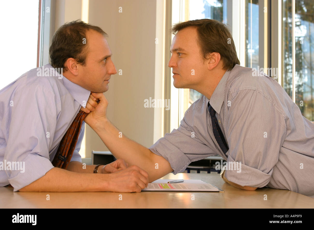 Two business men in office Stock Photo - Alamy
