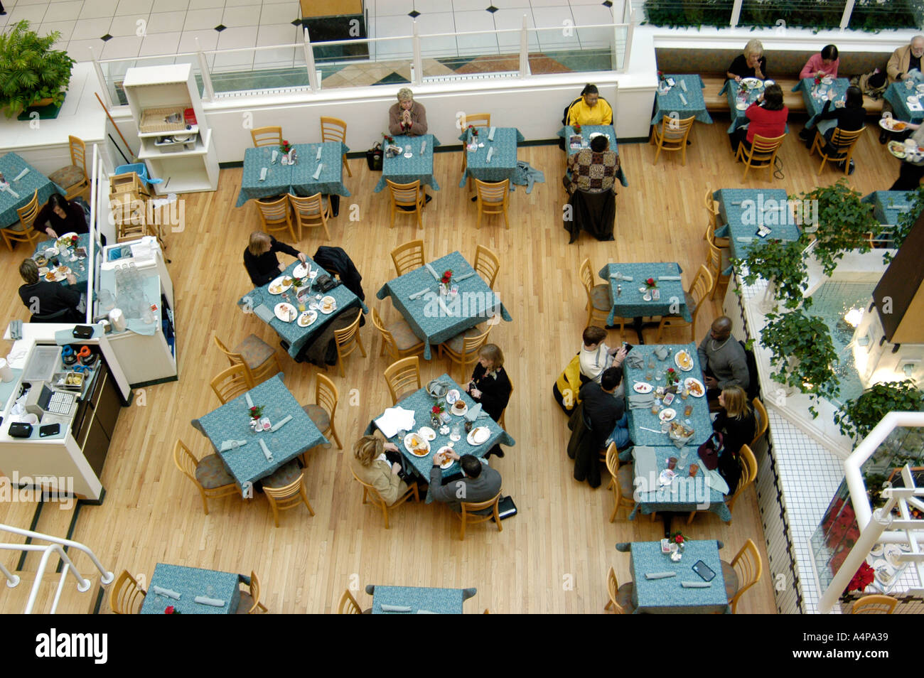 Senior Citizen dining room complex in a Senior Housing development ...