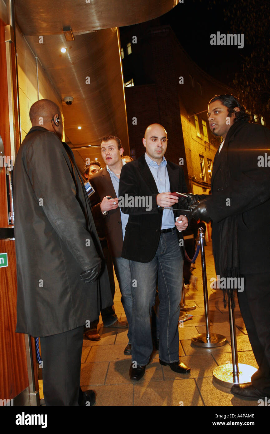 united kingdom london security men at a london club Stock Photo - Alamy