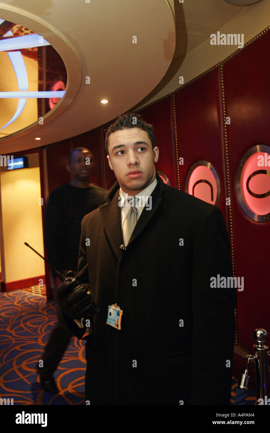 united kingdom london security men at a london club Stock Photo - Alamy