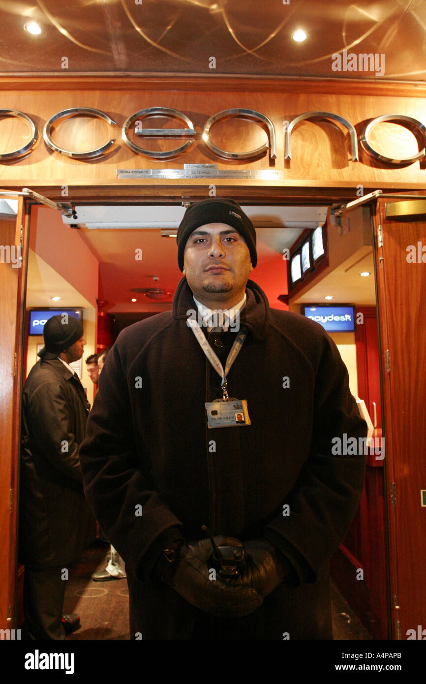 united kingdom london security men at a london club Stock Photo - Alamy