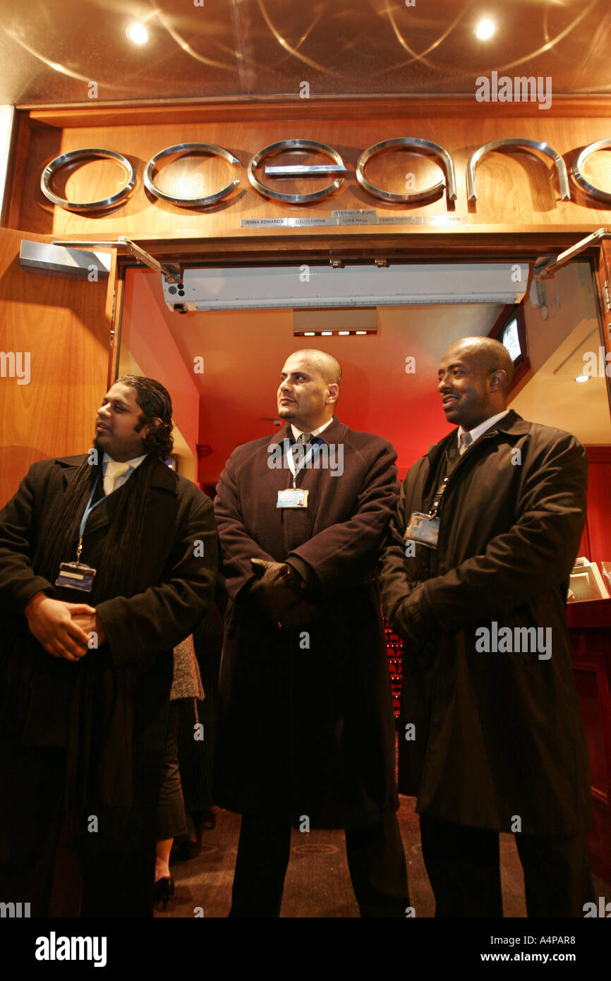 united kingdom london security men at a london club Stock Photo - Alamy