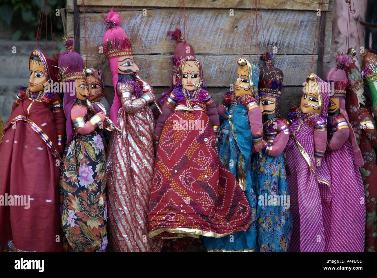 Colourful Rajasthani puppets for sale in Jaipur India Stock Photo - Alamy