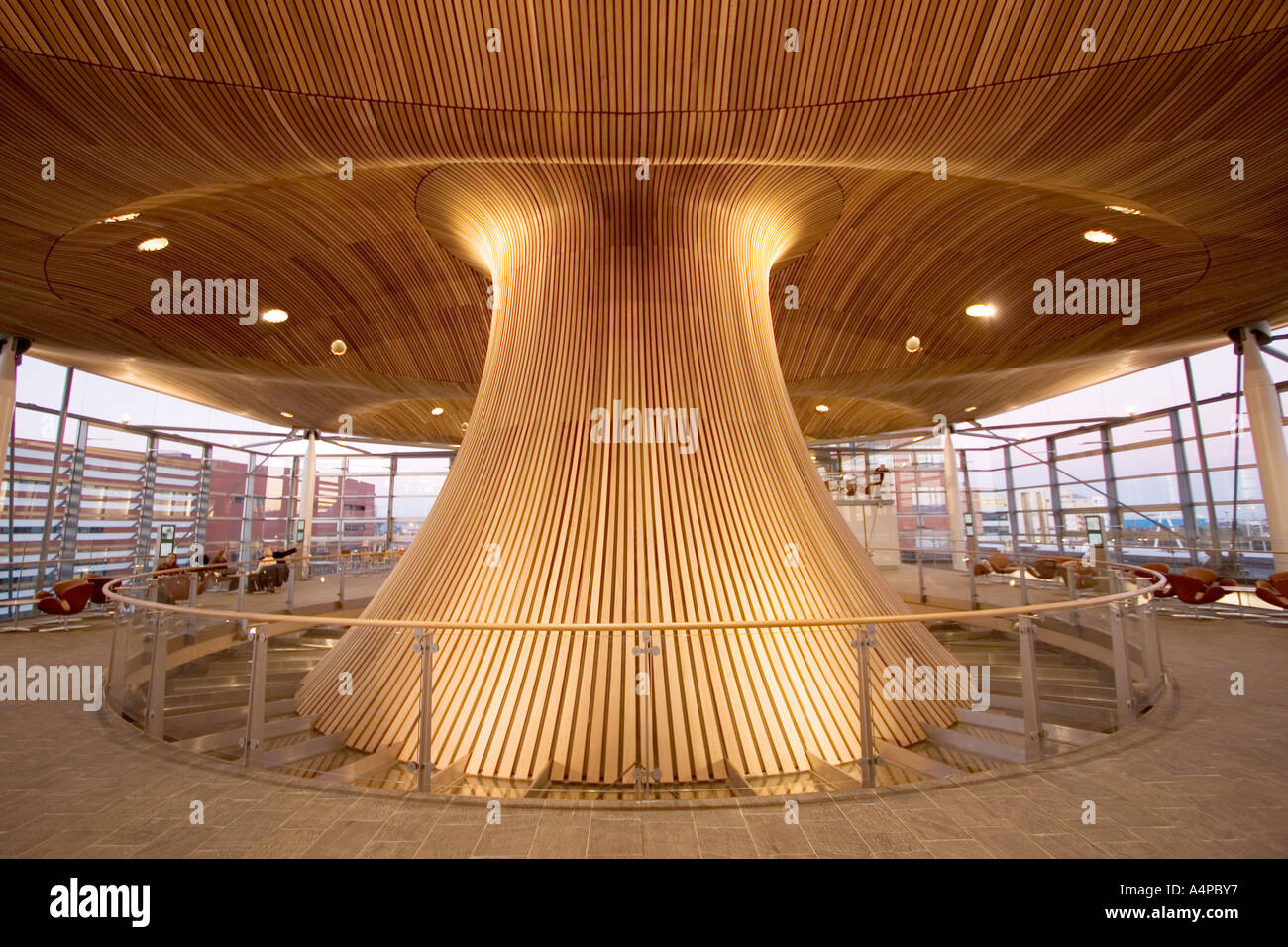 Interior National Assembly for Wales Building Cardiff Bay South Wales ...