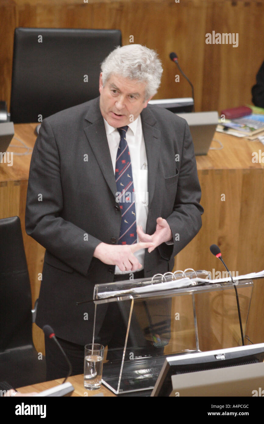 Rhodri Morgan First Minister Interior of the Debating Chamber at the ...