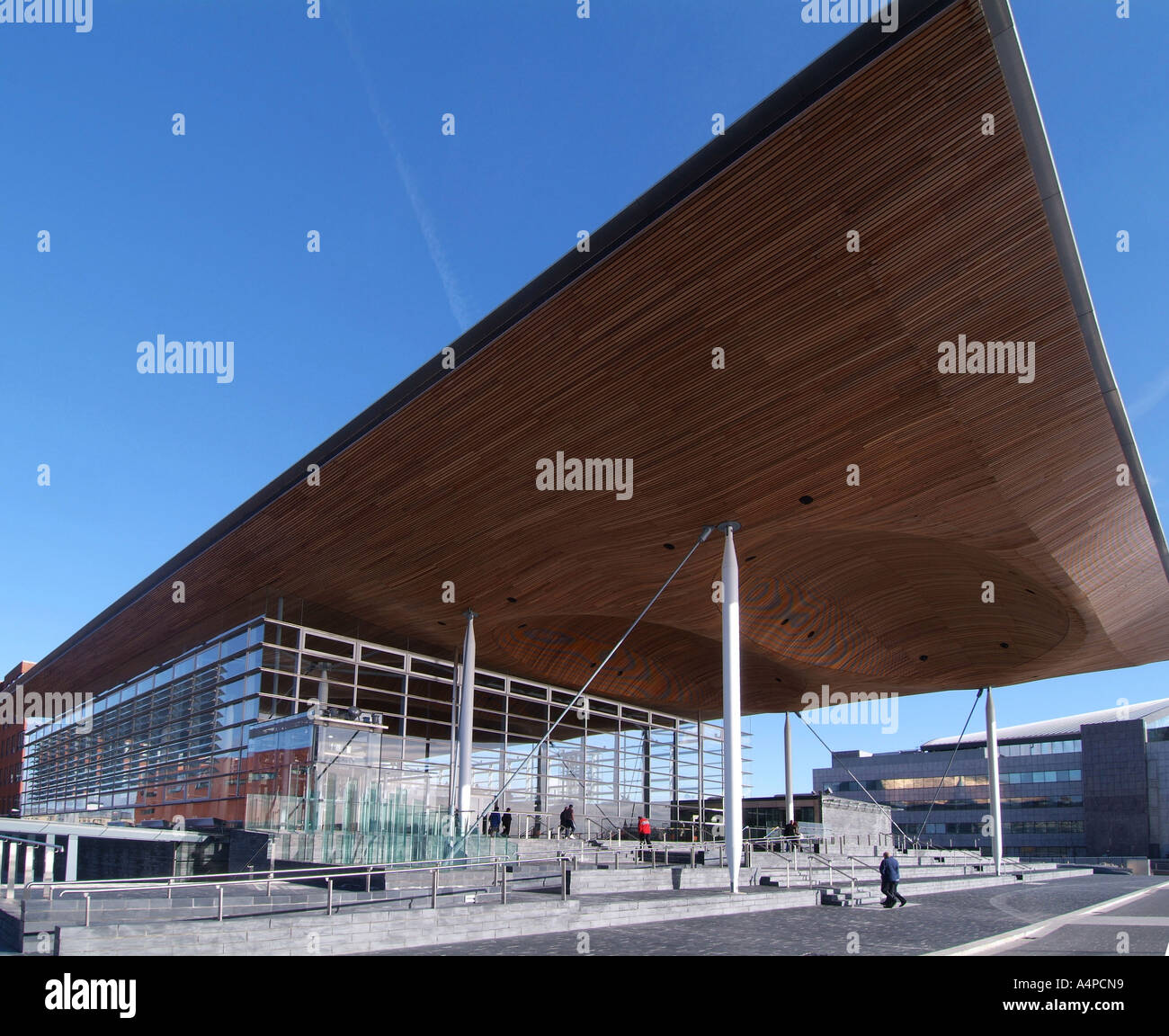 National Assembly for Wales Building Cardiff Bay South Wales Stock ...