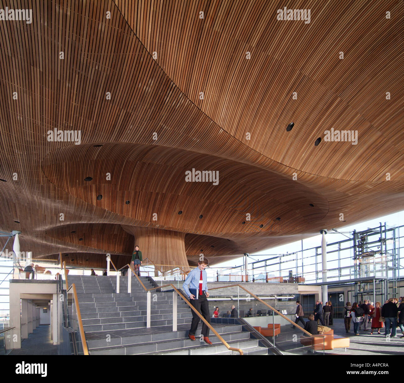 Welsh national assembly inside hi-res stock photography and images - Alamy