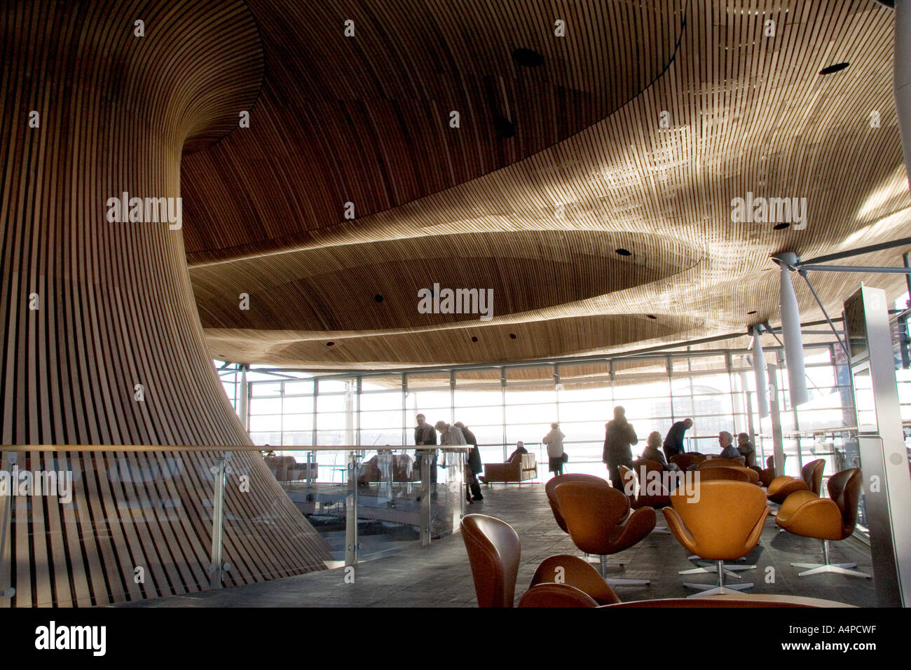 Interior National Assembly of Wales Building Cardiff Bay South Wales ...