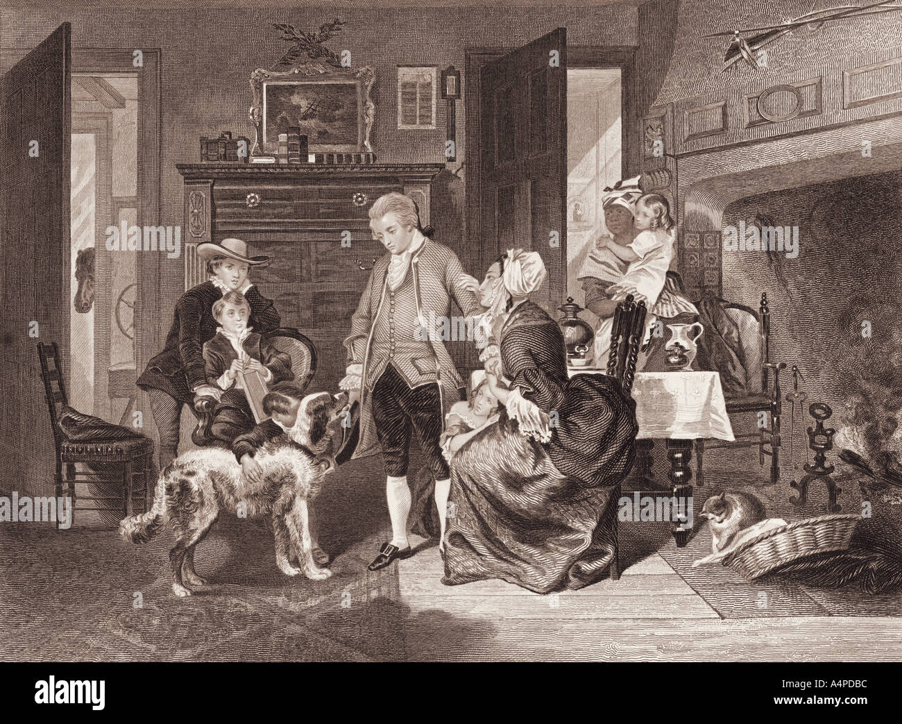 George washington family hi-res stock photography and images - Alamy