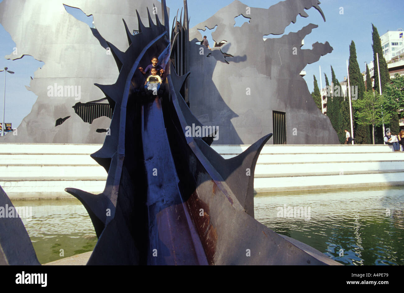 Going down the slide hi-res stock photography and images - Alamy