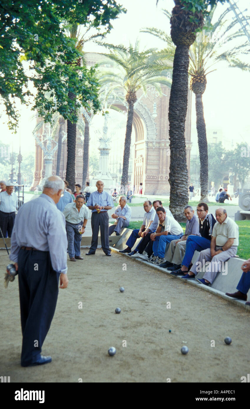 Men playing boule Stock Photo - Alamy