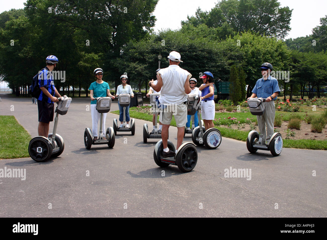 Segway tour chicago tourist hi-res stock photography and images - Alamy