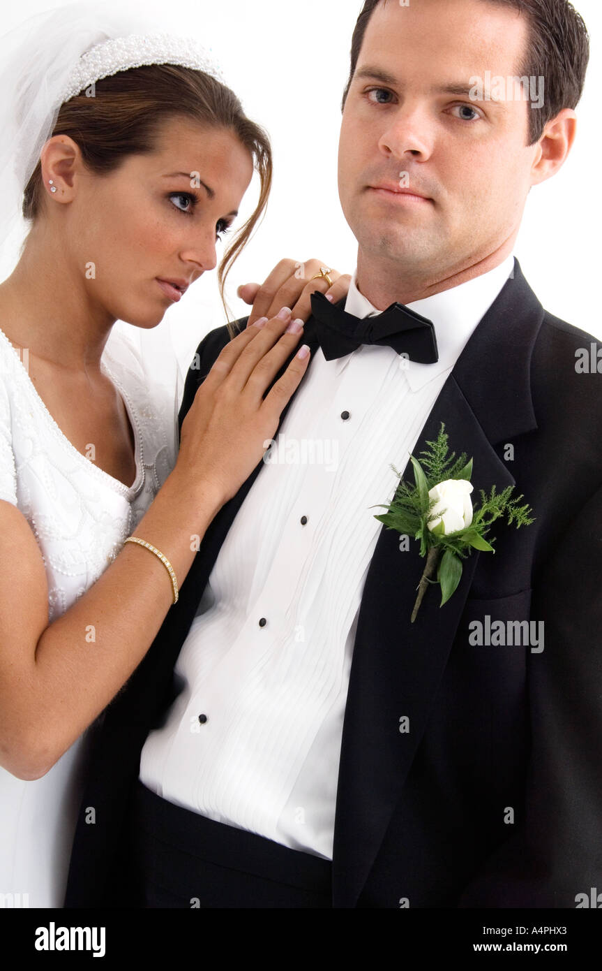 Bride and groom portrait Stock Photo - Alamy