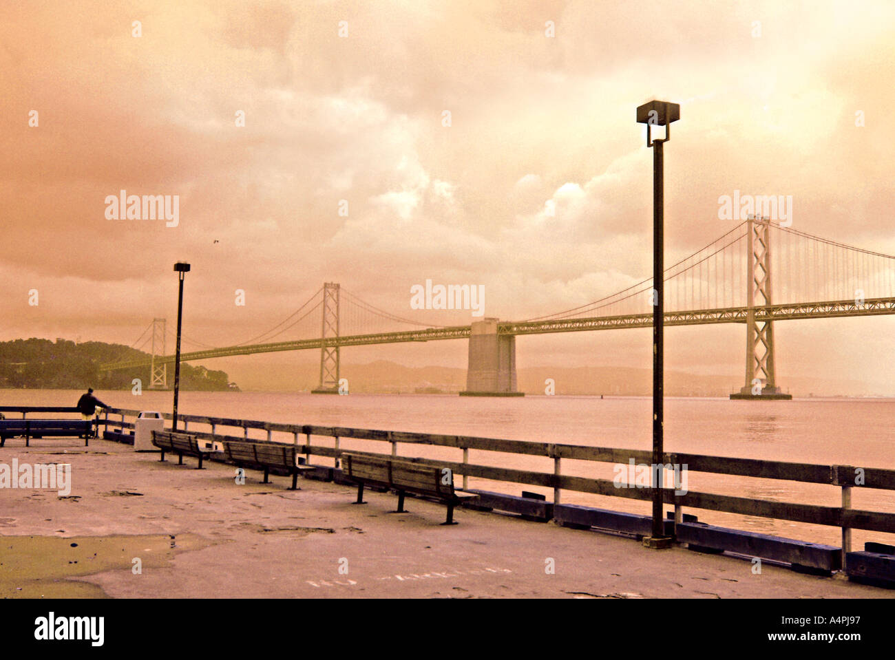 Oakland Bay bridge San Francisco California Stock Photo - Alamy