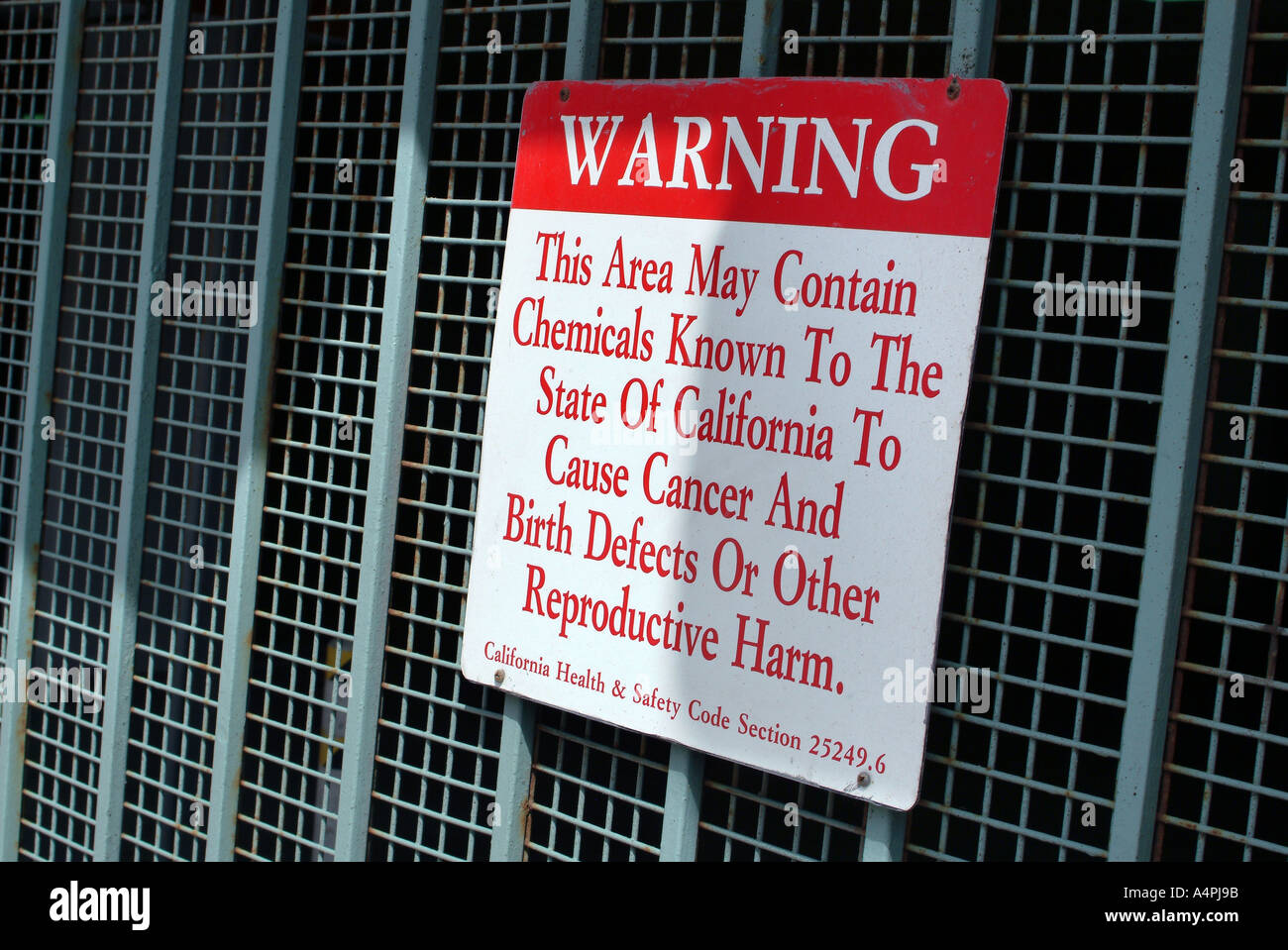 Warning sign for toxic chemicals Stock Photo - Alamy