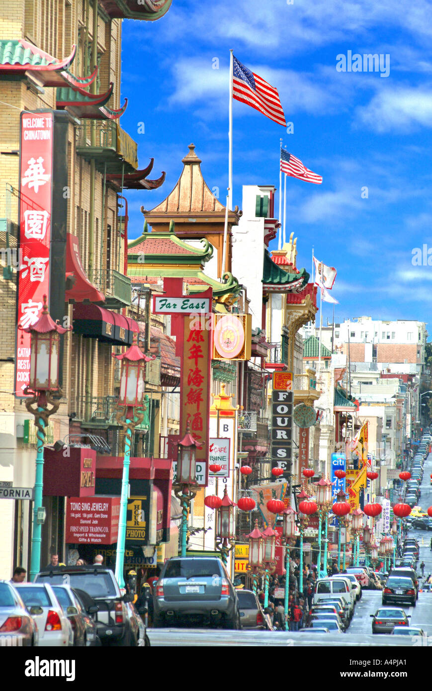 Architecture in San Francisco Chinatown Stock Photo - Alamy