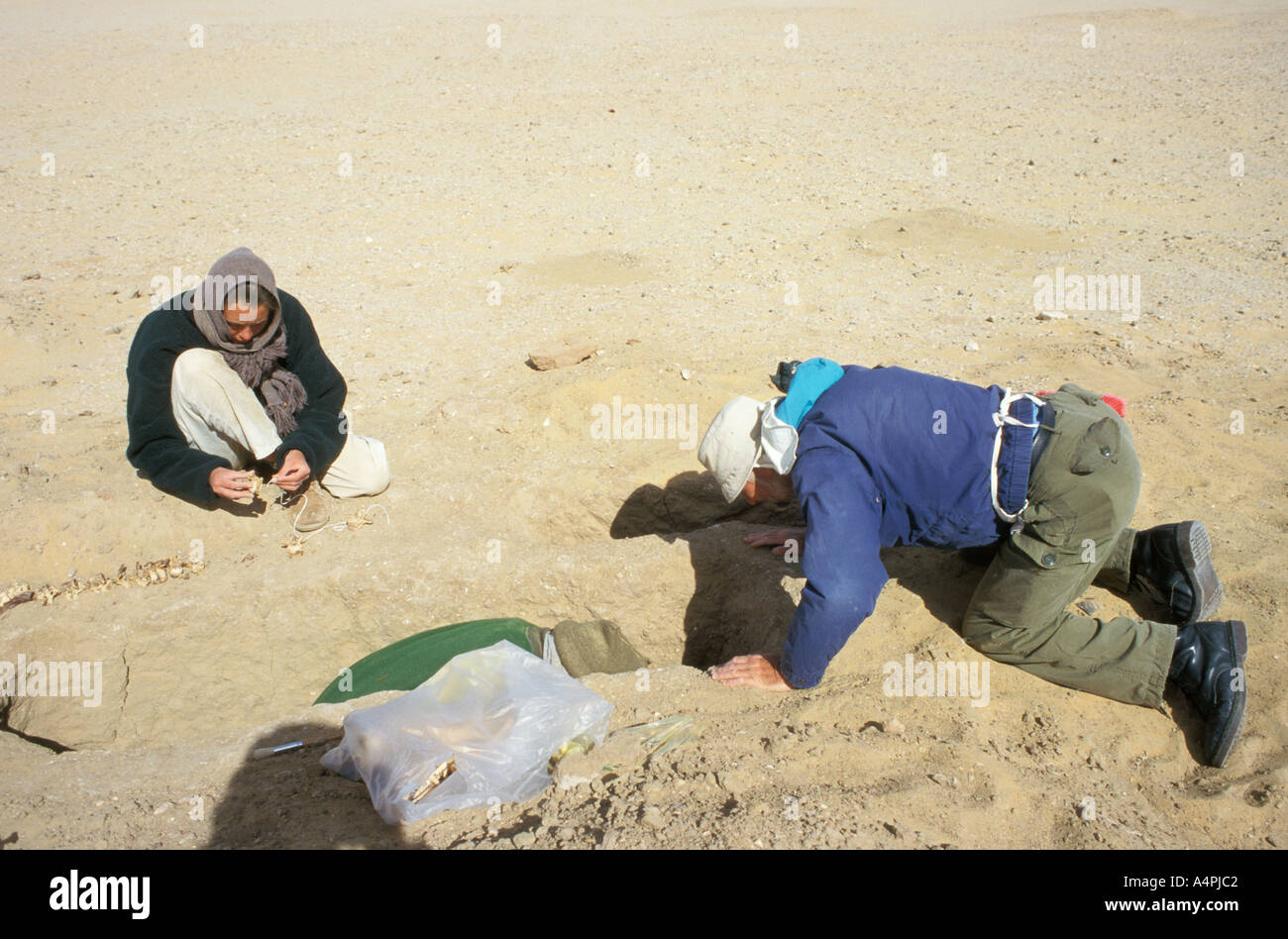 Africa Egypt Archaeological dig at Dakhla Oasis Stock Photo - Alamy