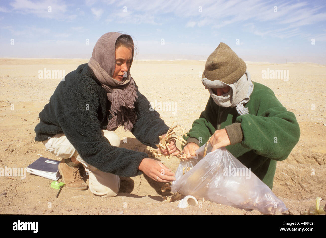 Africa Egypt Archaeological dig at Dakhla Oasis Stock Photo - Alamy