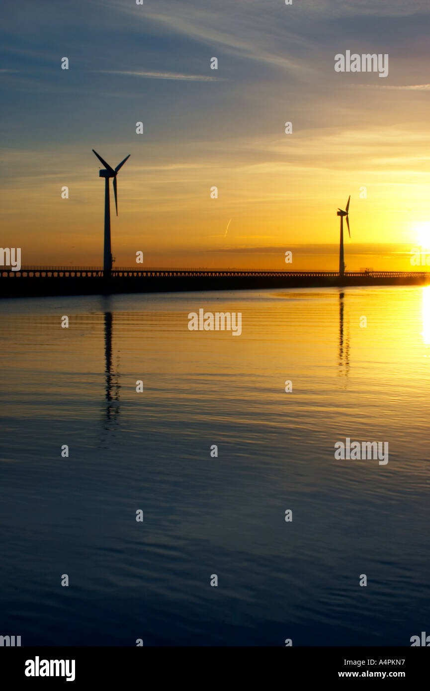 Wind turbines blyth offshore wind farm hi-res stock photography and ...