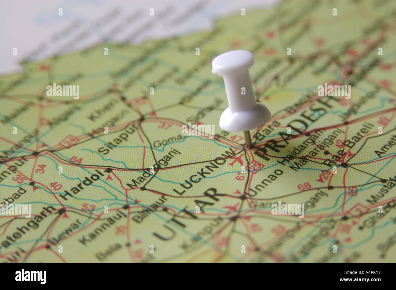 Lucknow map High Resolution Stock Photography and Images - Alamy