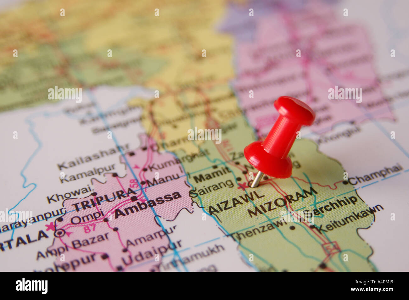 North East India Map High Resolution Stock Photography and Images - Alamy