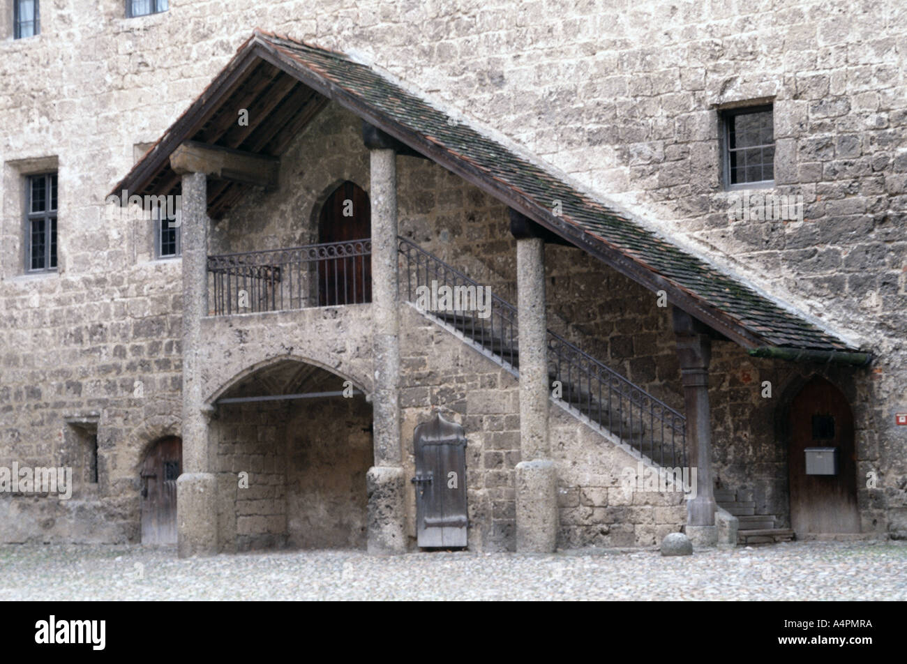 Battlement Parapet at Burghausen Fortress, Germany Stock Photo - Alamy