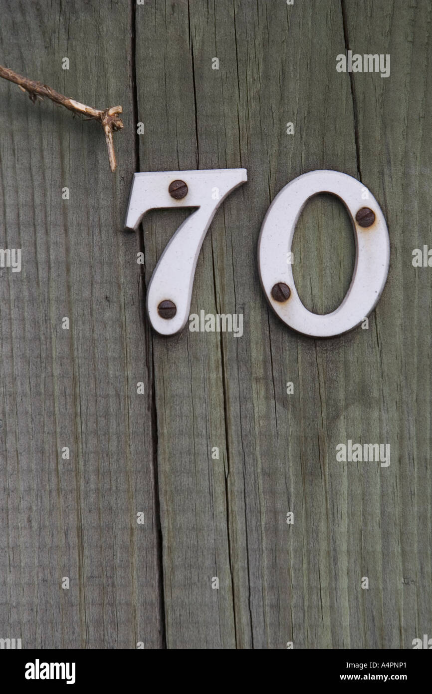 Close up of a number on a door Stock Photo - Alamy