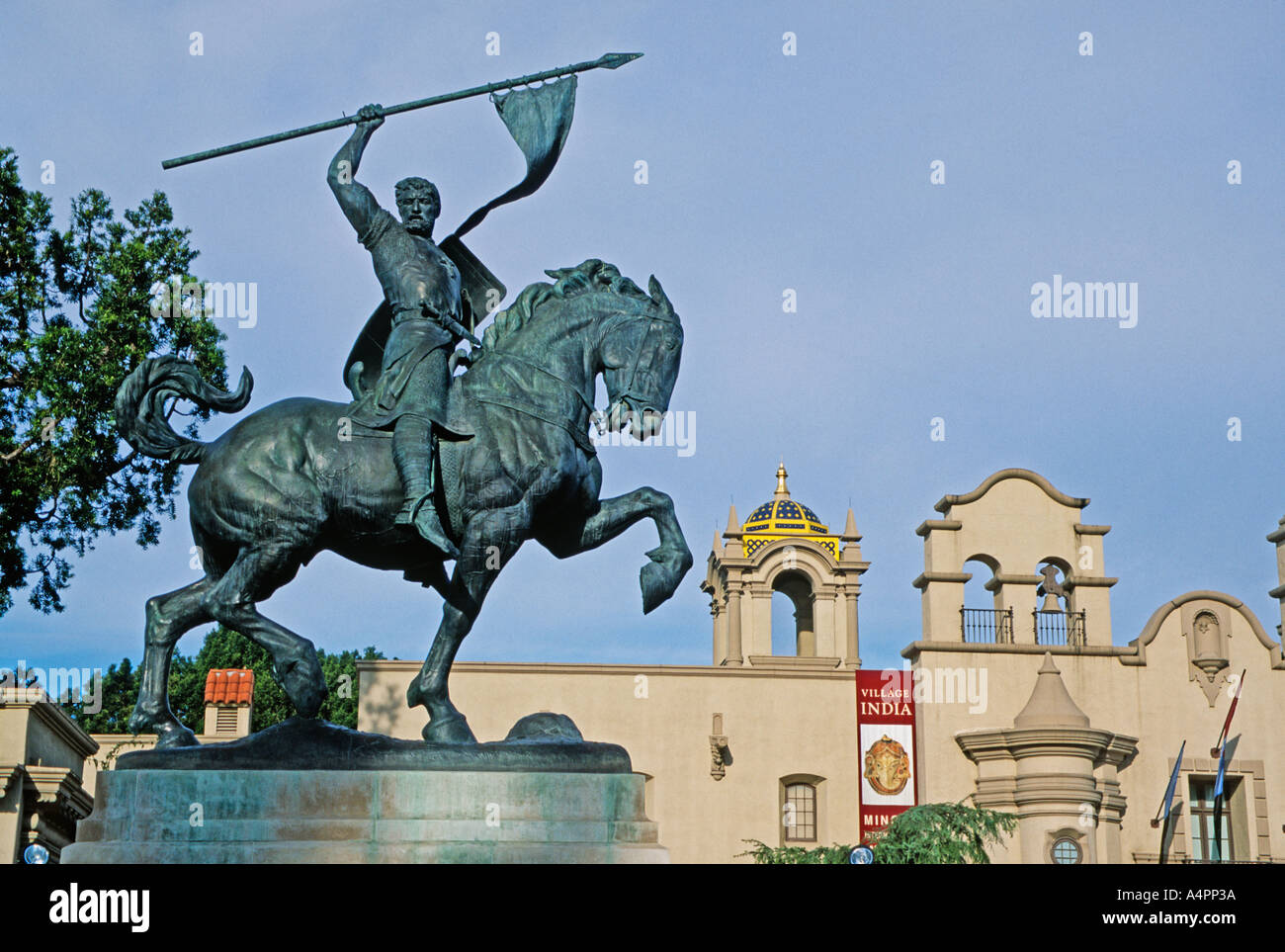 Statue of El Cid at Balboa Park San Diego California USA Stock Photo ...