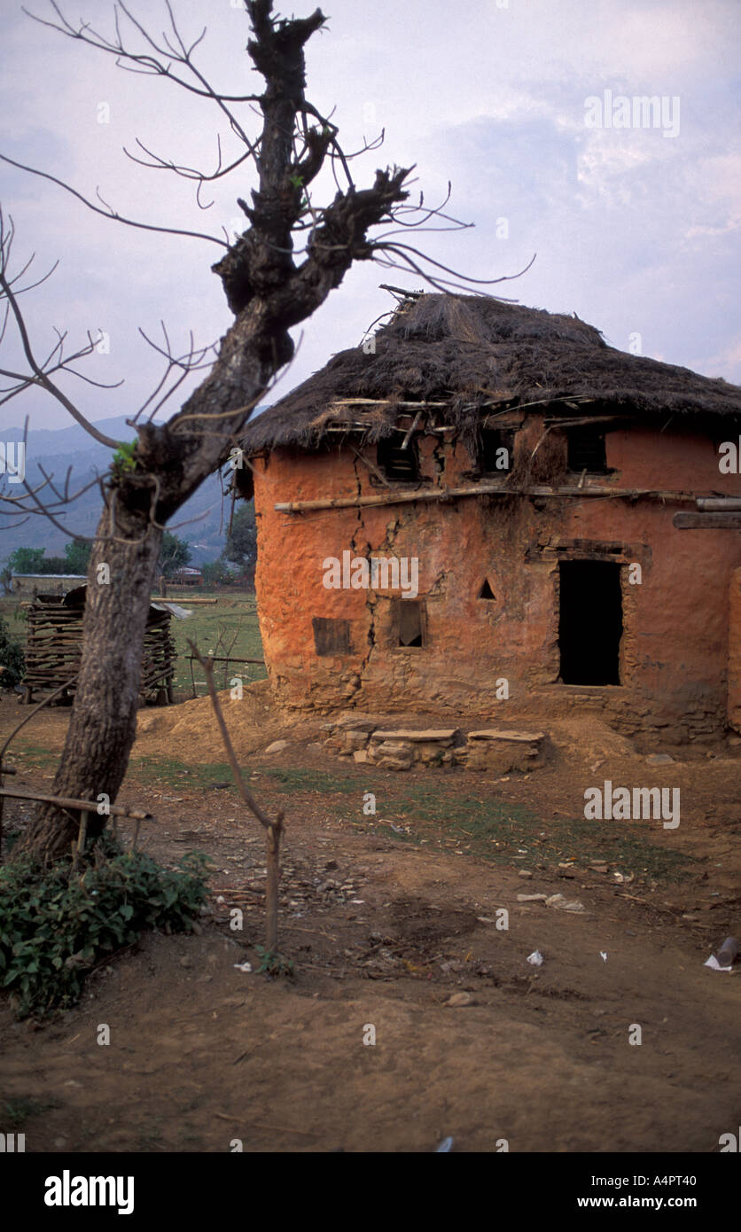 Traditional Farm Building Near Pokhara Nepal Stock Photo - Alamy