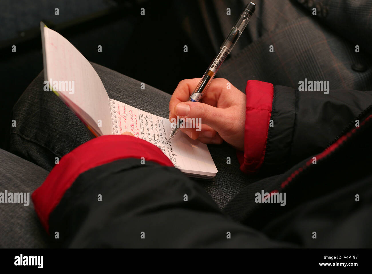 Journalist Writing Notes Stock Photos & Journalist Writing Notes Stock ...