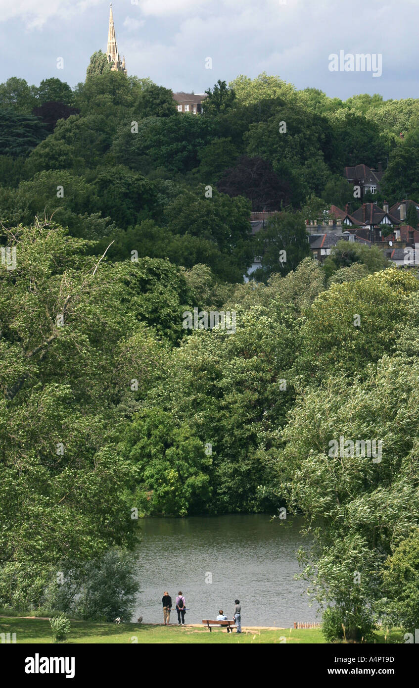 Highgate Pond, Parliament Hill Fields, London, UK Stock Photo - Alamy
