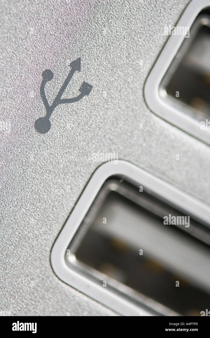 Close up of USB ports Stock Photo - Alamy