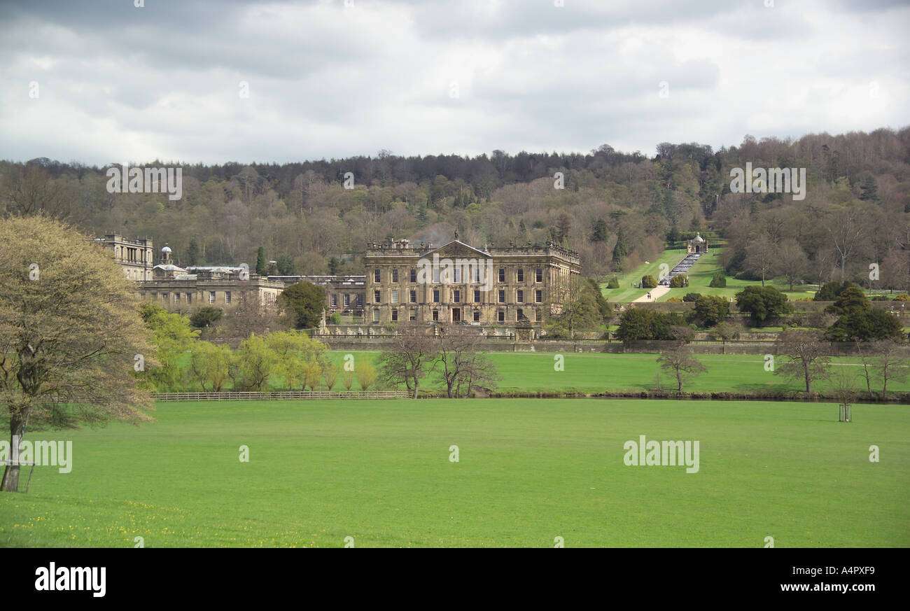 Chatsworth house garden hi-res stock photography and images - Alamy