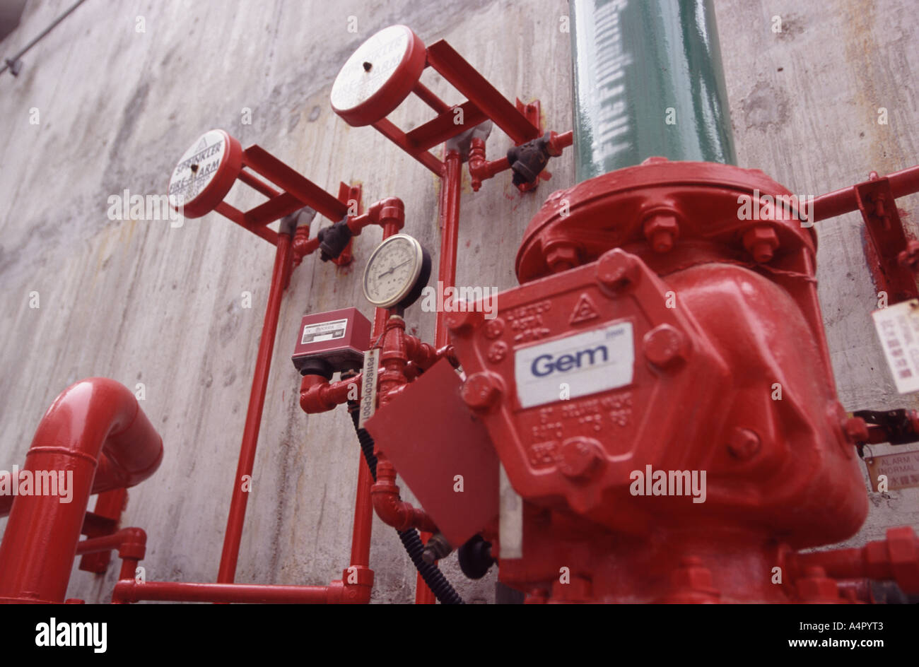 electrical power station pipeline, meter, tank, gauge Stock Photo - Alamy