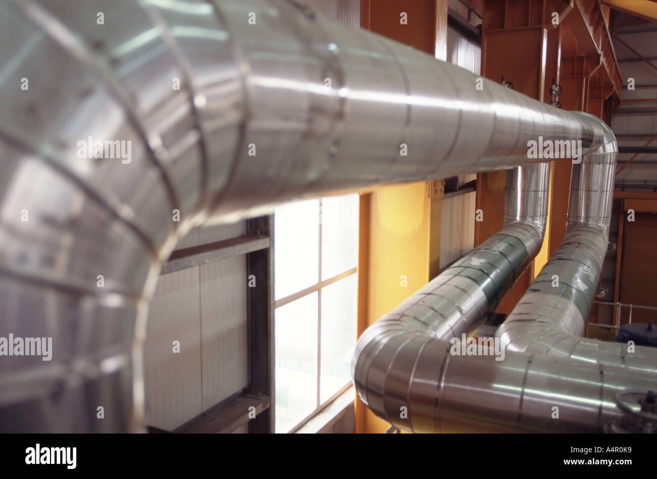 electrical power station pipeline Stock Photo - Alamy