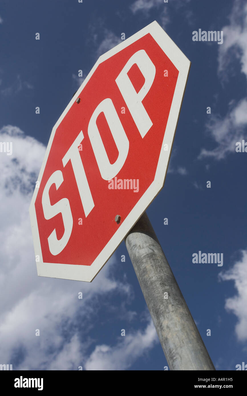 Low angle view of a stop sign Stock Photo - Alamy