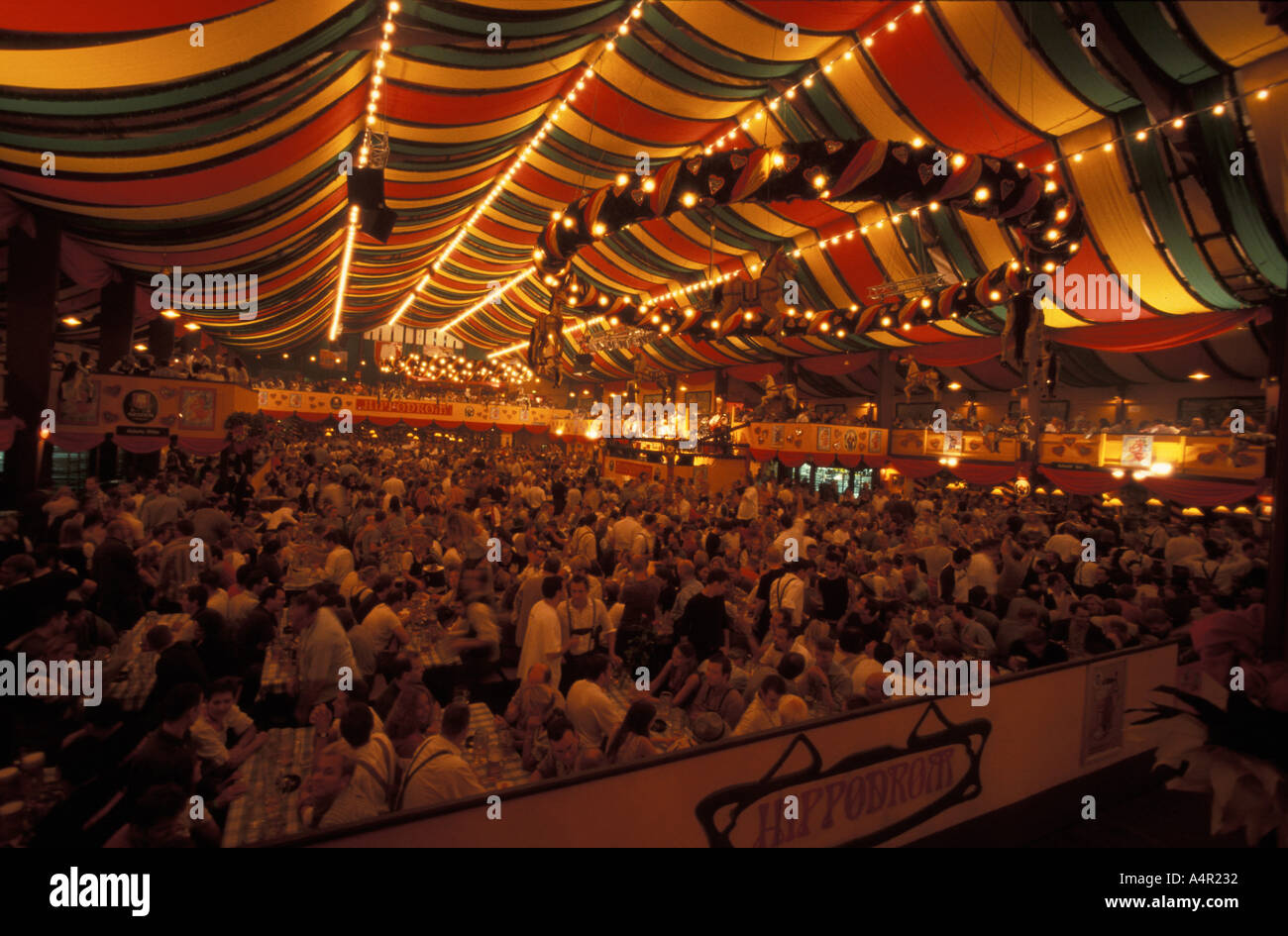 Crowded oktoberfest beer tent munich hi-res stock photography and ...