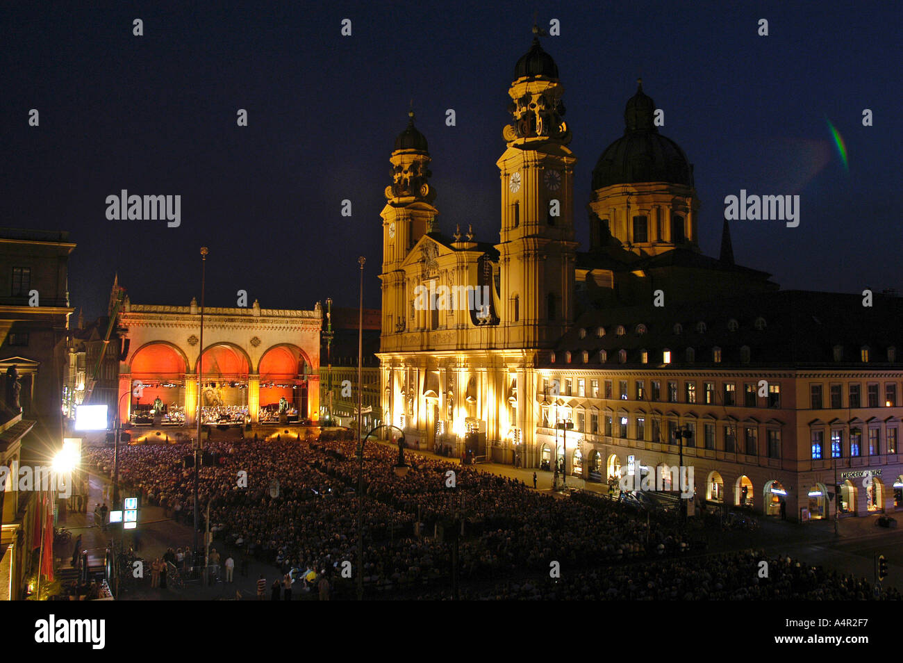 Classical Open Air Concert, Odeonsplatz, Munich, Germany Stock Photo ...